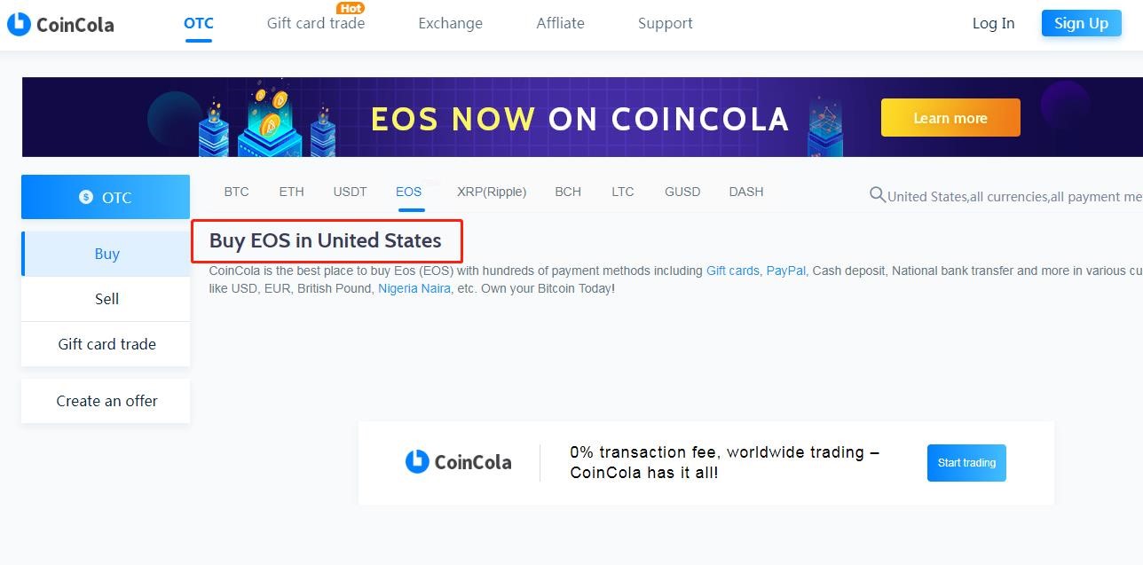 Where and How to Buy EOS Coin？ - CoinCola Blog