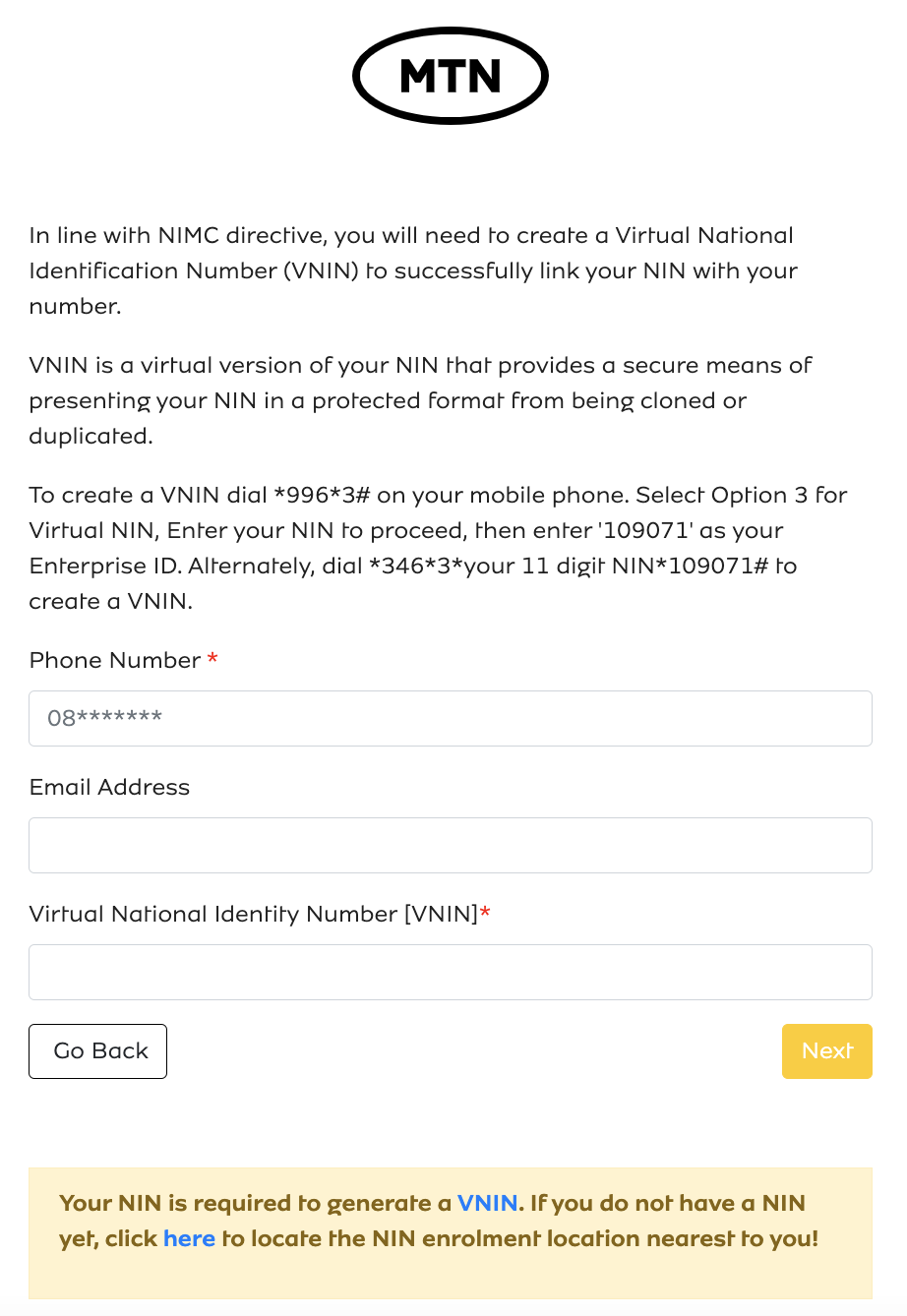 How to Link NIN to MTN - Easy Steps - CoinCola Blog